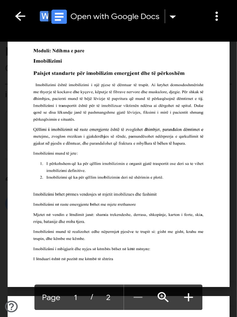 Ndihma e Pare | PDF