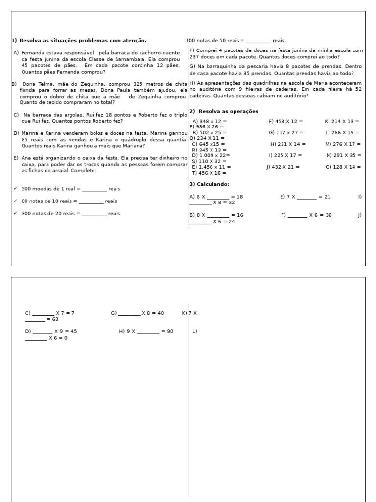LISTA DE PROBLEMAS | PDF