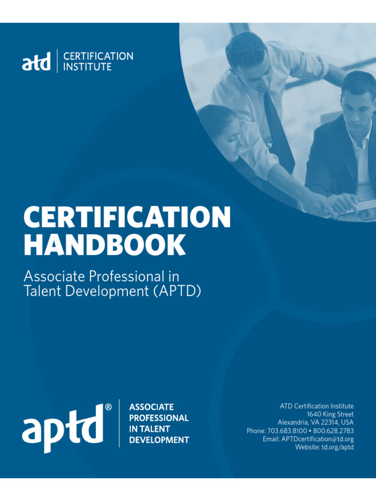 APTD Cert Handbook FULL January 2025 | PDF | Certification | Course Credit