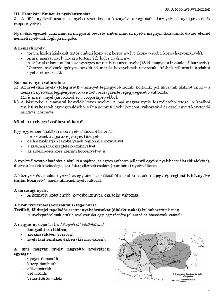 8. nyelv változások | PDF