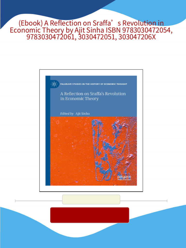 (Ebook) A Reflection On Sraffa's Revolution in Economic Theory by Ajit ...