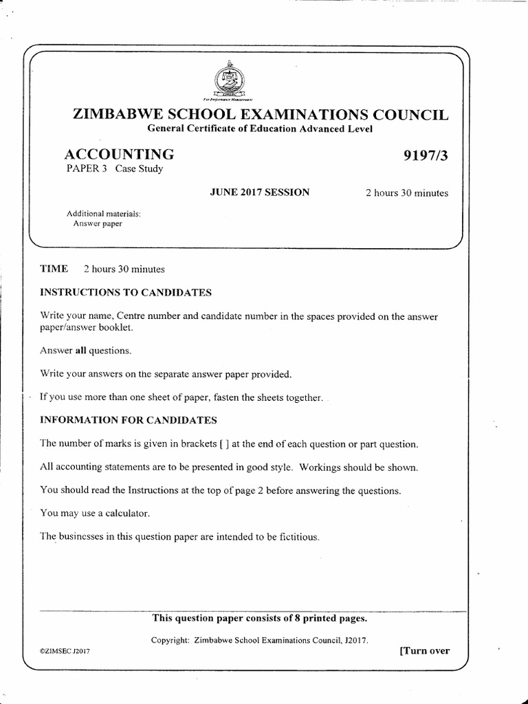A Level Accounts 3 June 2017 20170627 0001 | PDF | Net Present Value ...