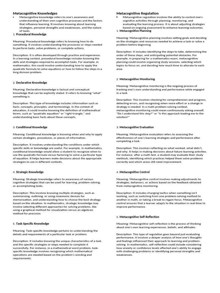 Facilitating Learner Centered Teaching Midterm | PDF | Metacognition | Learning