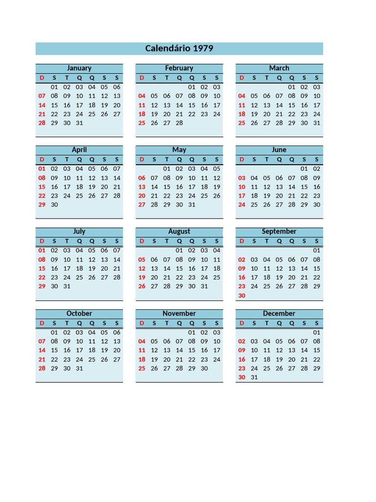 Cópia de Calendario Permanente | PDF