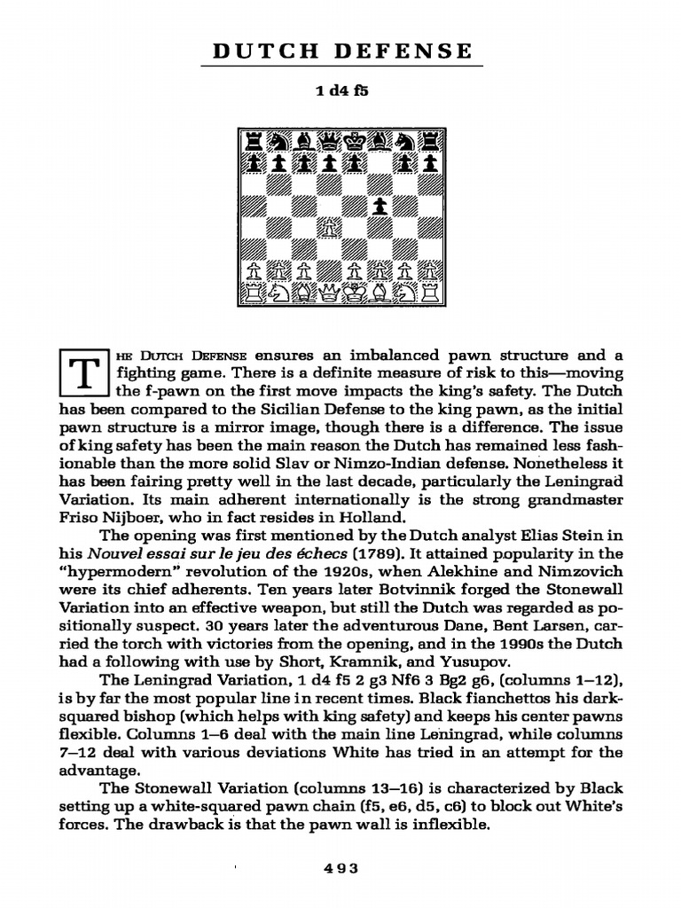 Leningrad From Modern-Chess-Openings-15th-Edition | PDF