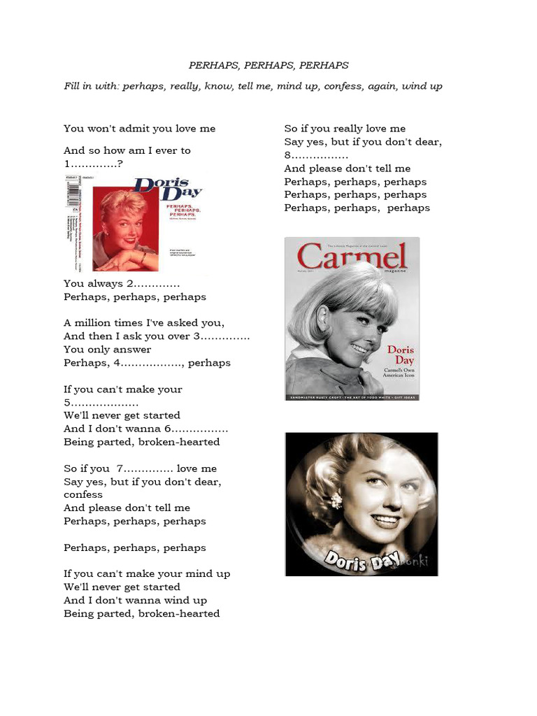 Doris Day's Timeless Love Song | PDF