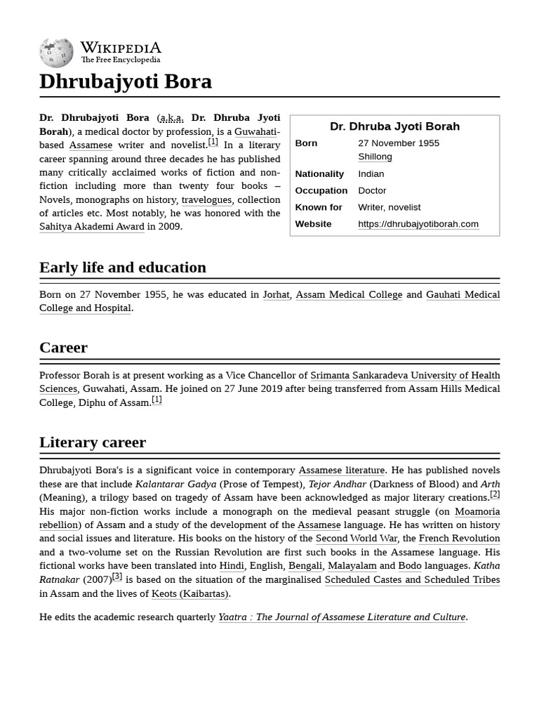 Dhrubajyoti_Bora | PDF | Indian Literature