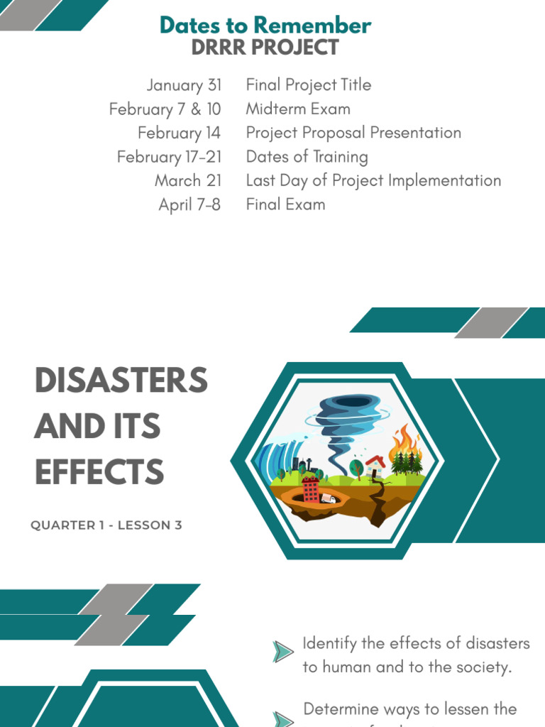 Lesson 3 Disasters and Its Effects | PDF | Natural Disasters | Hazards