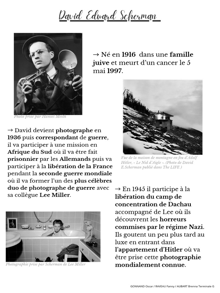 David Scherman : Photographe de guerre | PDF