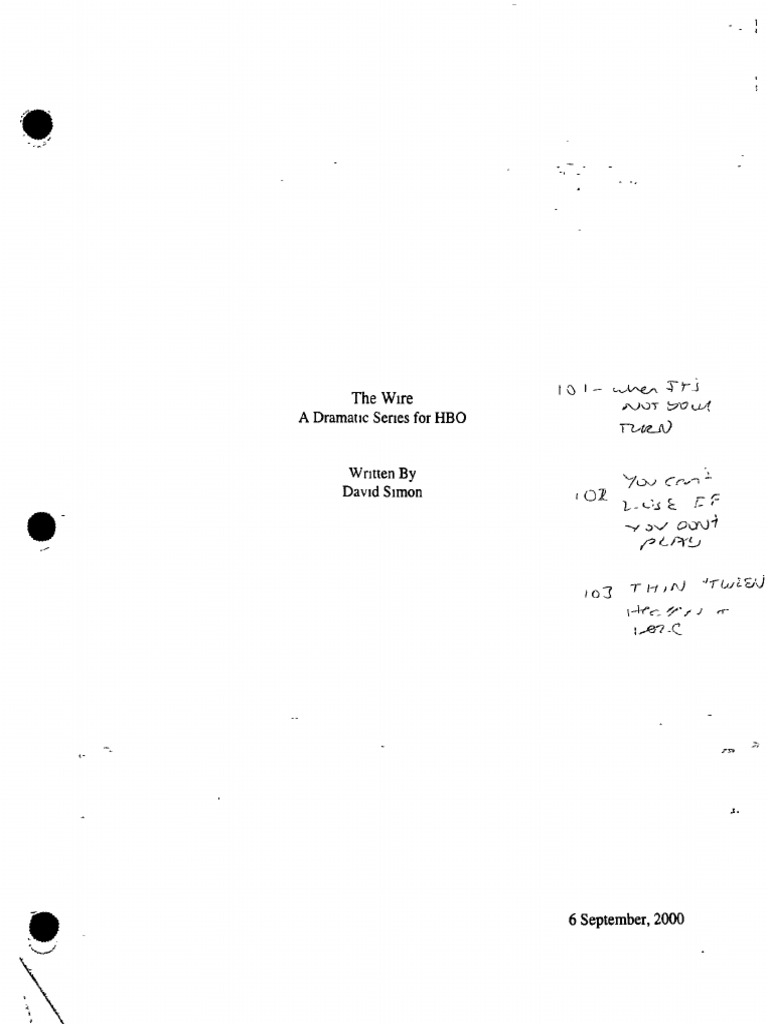 "The Wire", Da HBO | PDF