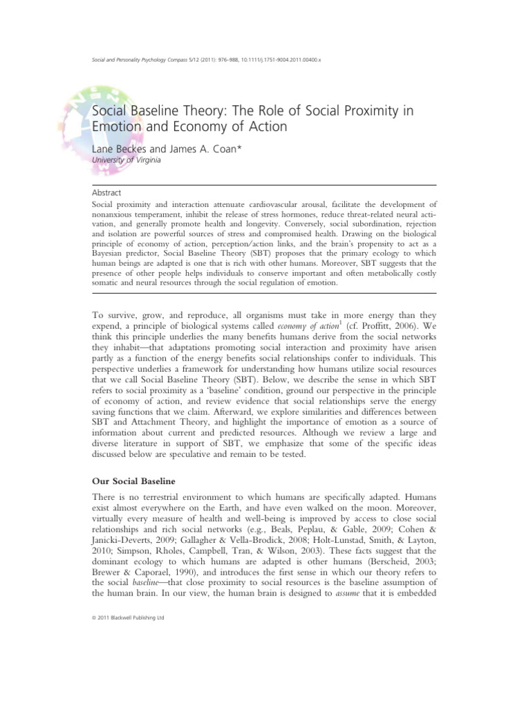 Social_Baseline_Theory_The_Role_of_Socia | PDF | Attachment Theory ...