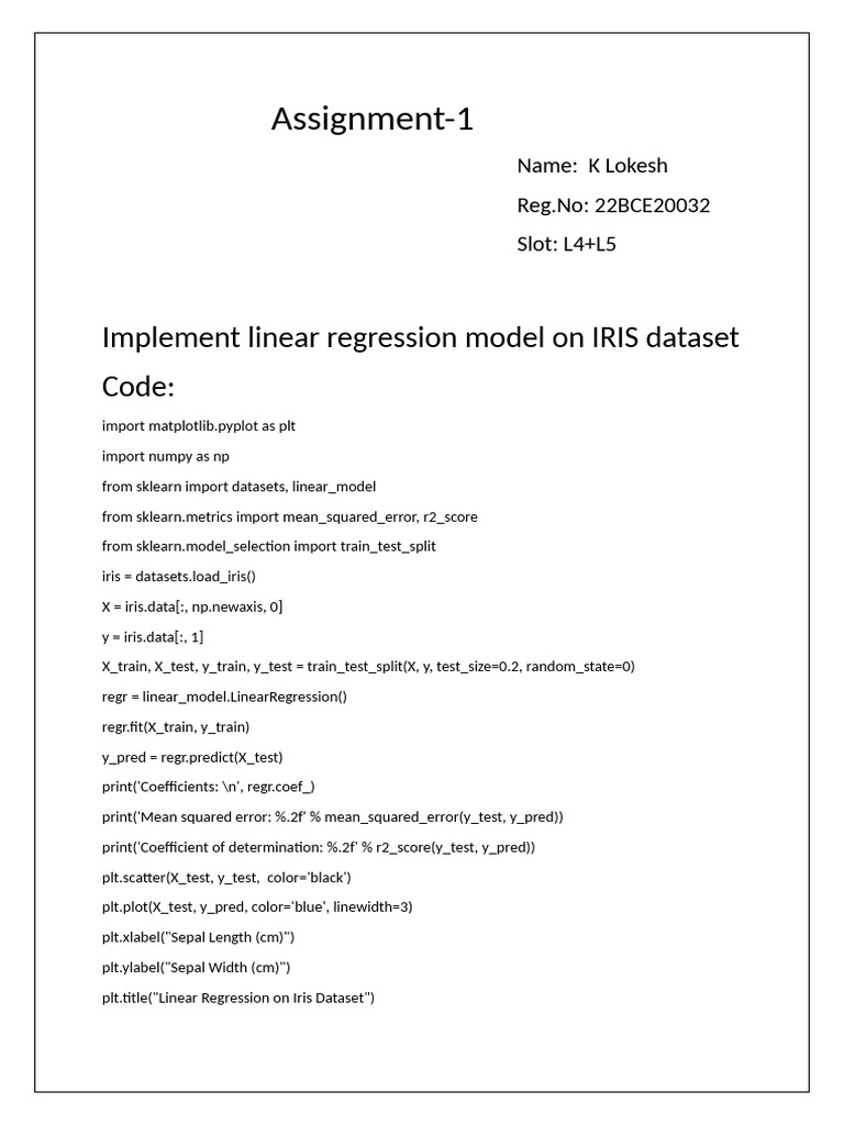 ML Assignment-1 1 | PDF