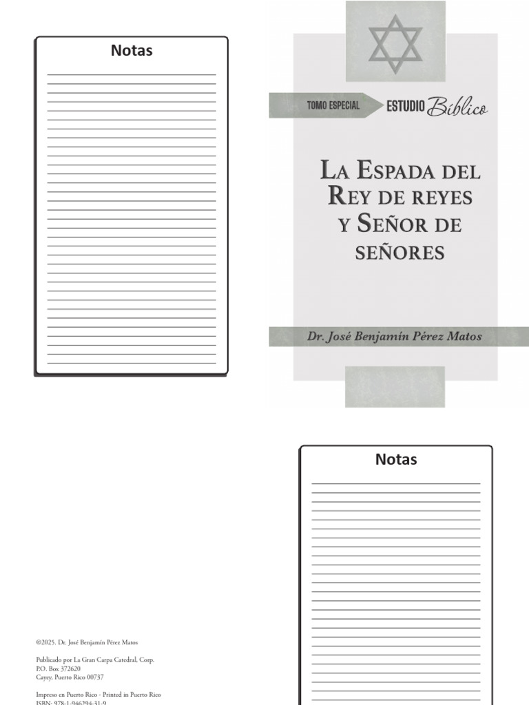 La Espada Del Rey de Reyes y Senor de Senores-booklet1 | PDF | Noé ...