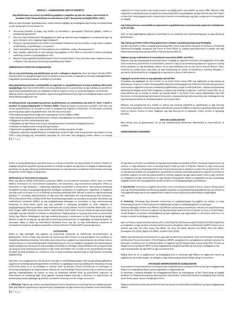 AP10_Q2 SUMMARY_Module 1 to Module 4 | PDF