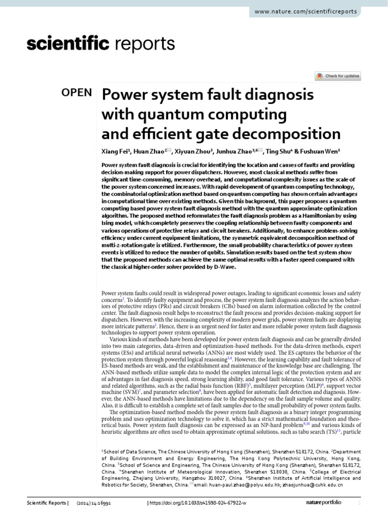 Quantum Fault Diagnosis | PDF | Quantum Computing | Quantum Mechanics