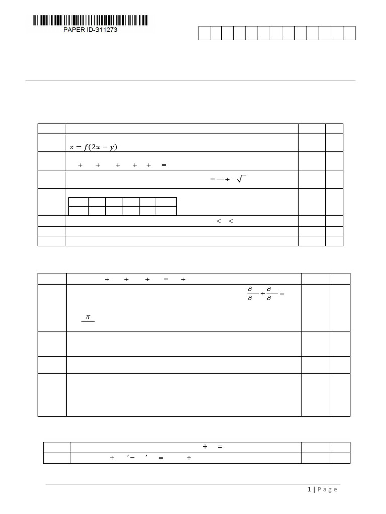 Aktu Maths 4 Odd Sem 2024 Question Paper | PDF | Standard Deviation ...