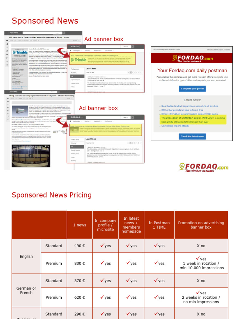 Sponsored News Pricing 21 | PDF