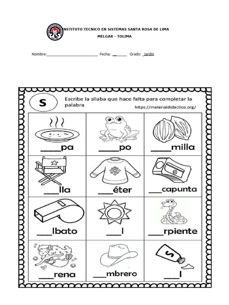 Actividades Educativas para Jardín | PDF