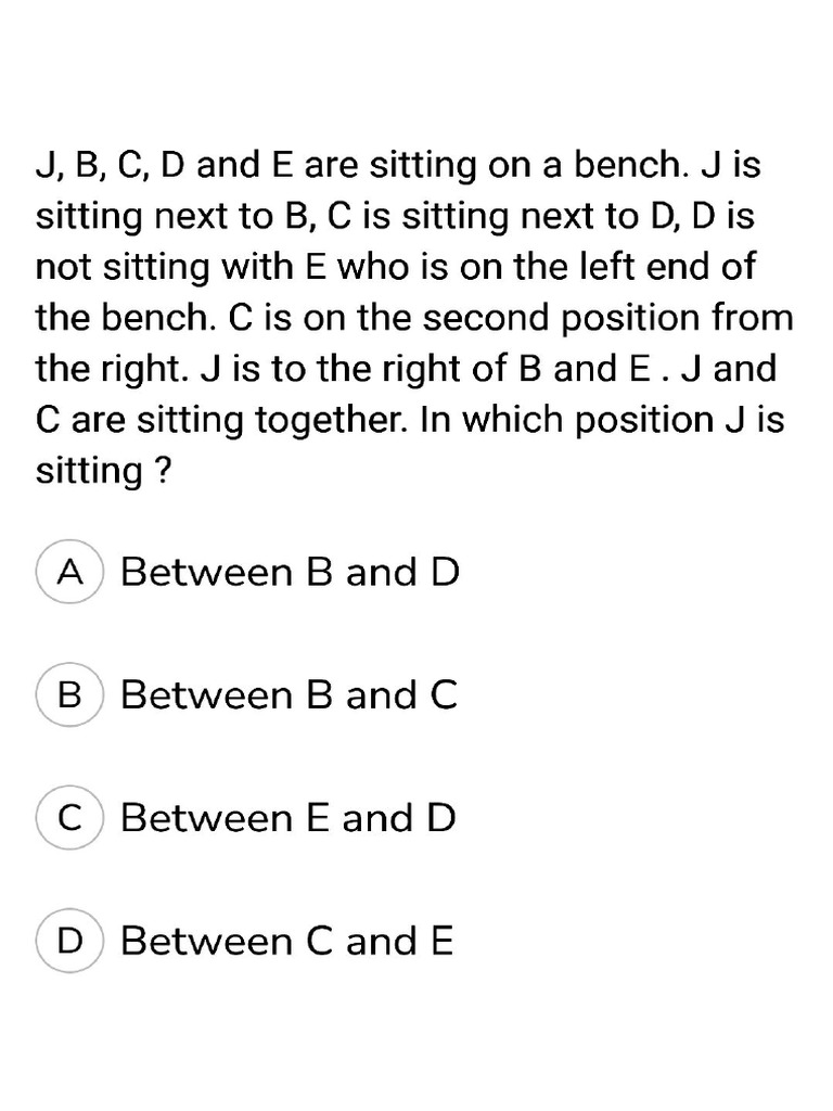 Linear Sitting Arrangement | PDF