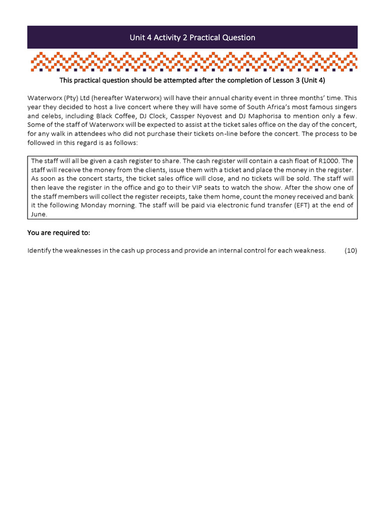 Unit 4 Activity 2 Practical Question | PDF