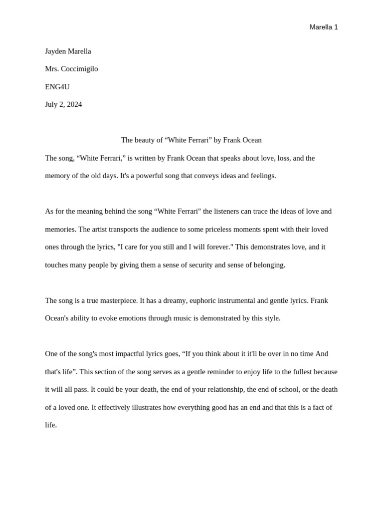 How Literature Can Change Your Life FRANK OCEAN | PDF