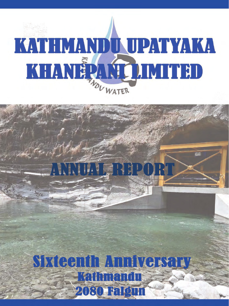KUKL Annual Report 2080 | PDF | Water Supply | Fresh Water