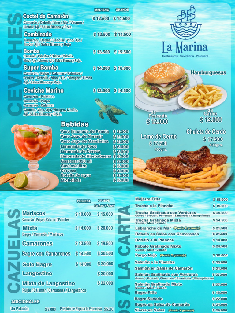 Menú - La Marina | PDF