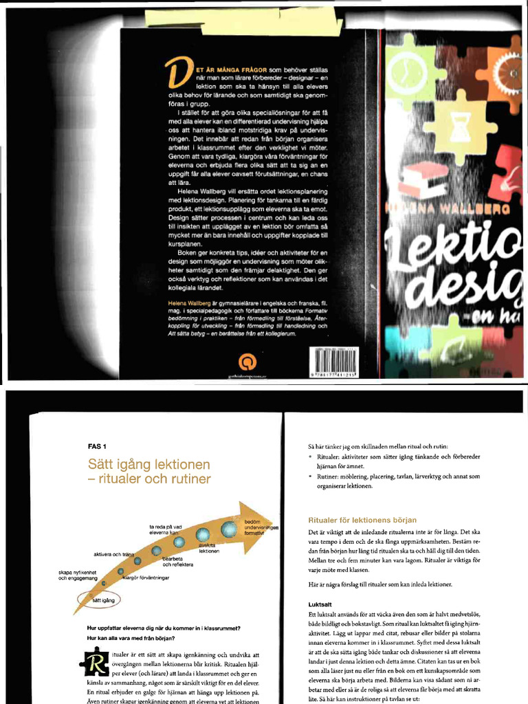 Wallberg, H. (2021) Lektionsdesign. Del 1 (Fas 1) - Ocred | PDF