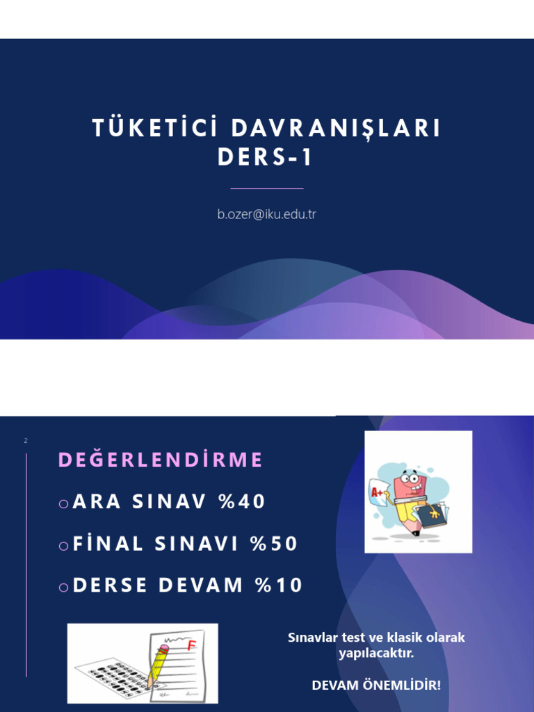 Tüketici Davranışları Ders 1 | PDF