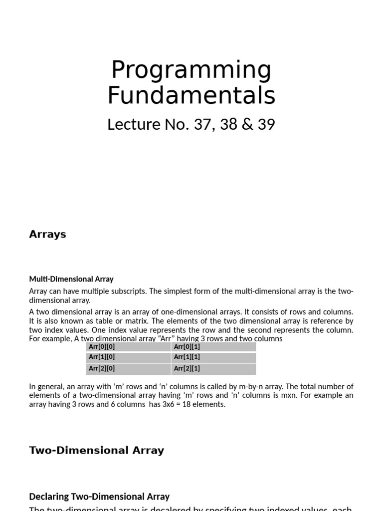Lectuers No. 37, 38 & 39 | PDF | String (Computer Science) | Matrix (Mathematics)