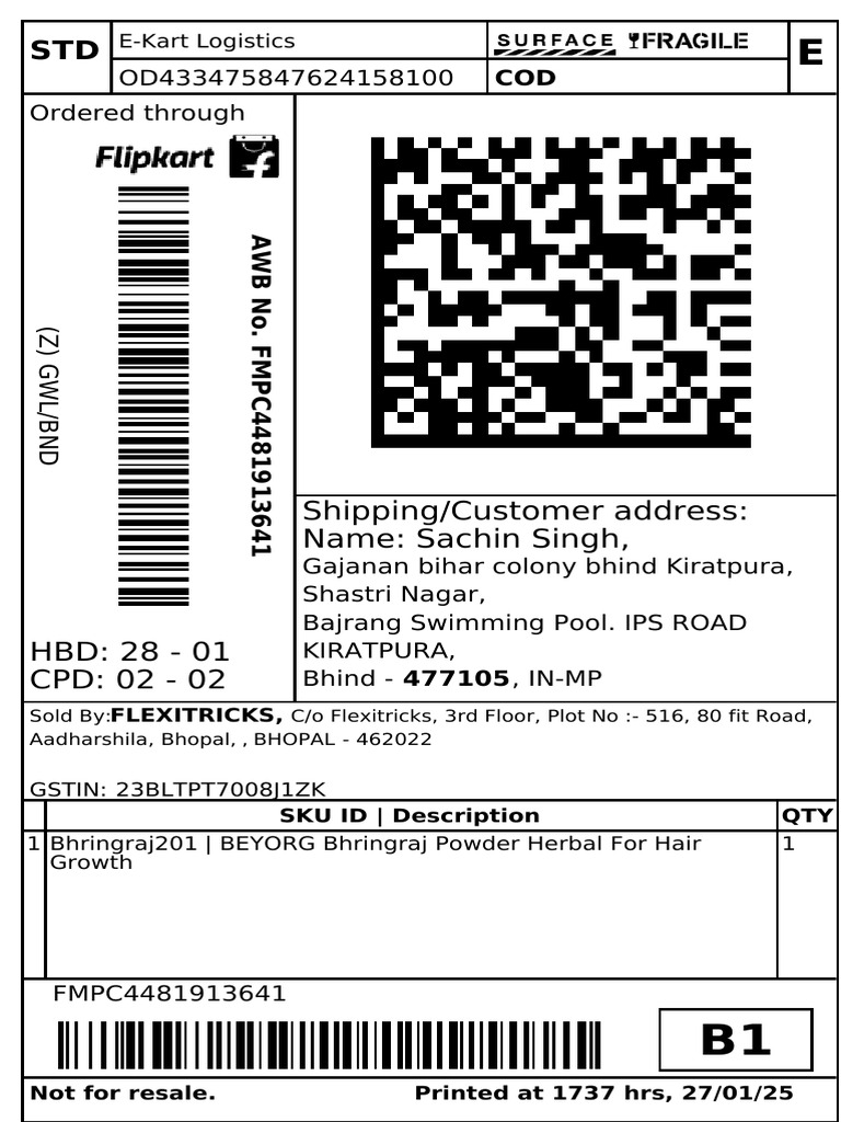 Flipkart-Labels-27-Jan-2025-05-37 (Cropped) | PDF