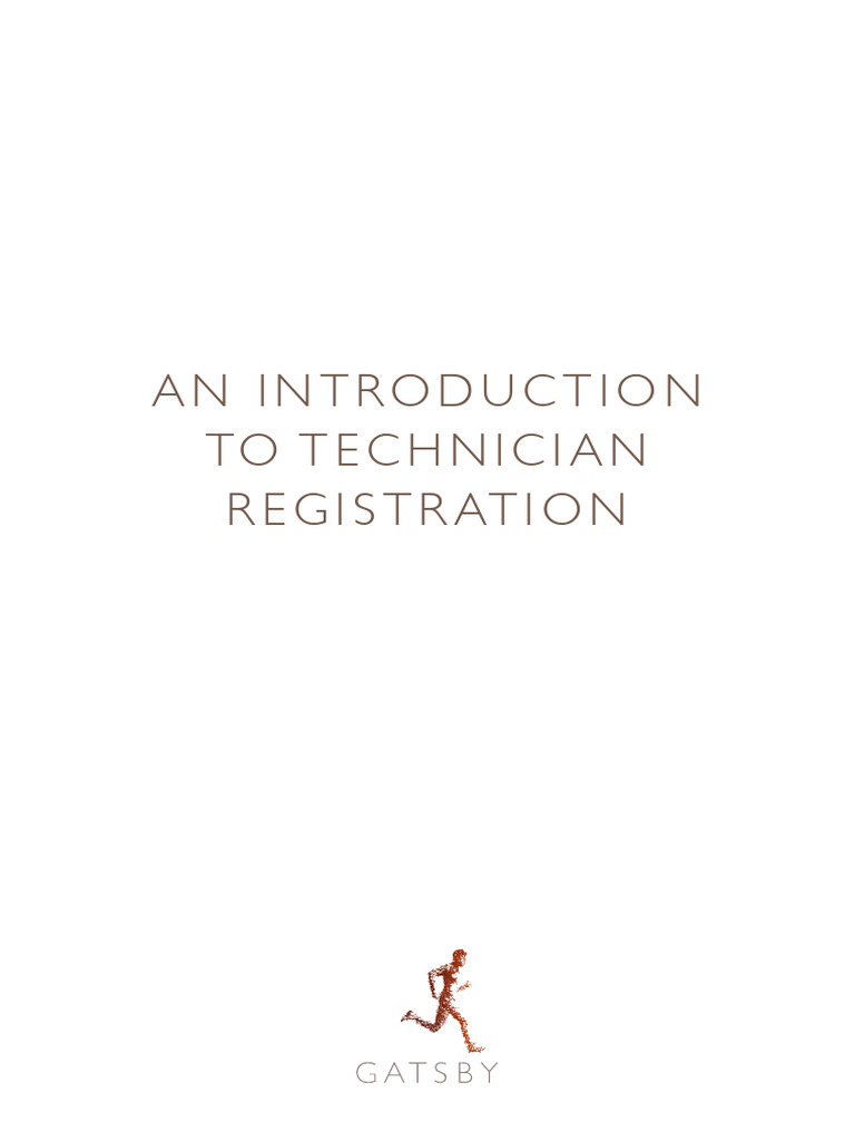 Technician Registration Guide | PDF | Apprenticeship | Employment