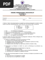 Filipino 5 - Sanhi at Bunga Worksheet | PDF