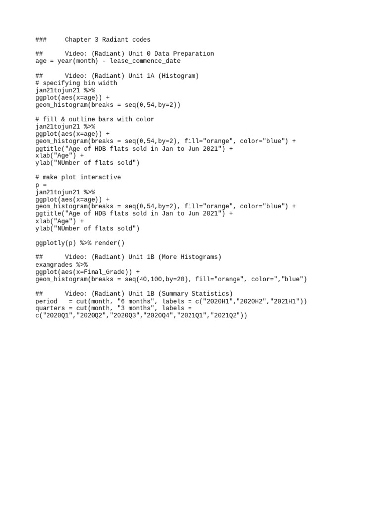 Radiant Codes - Chapt 3 | PDF