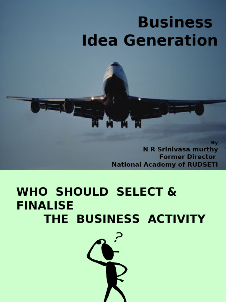 Business Idea Generation Guide | PDF | Creativity | Brainstorming