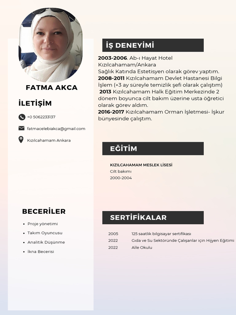 Fatma Akca Cv | PDF
