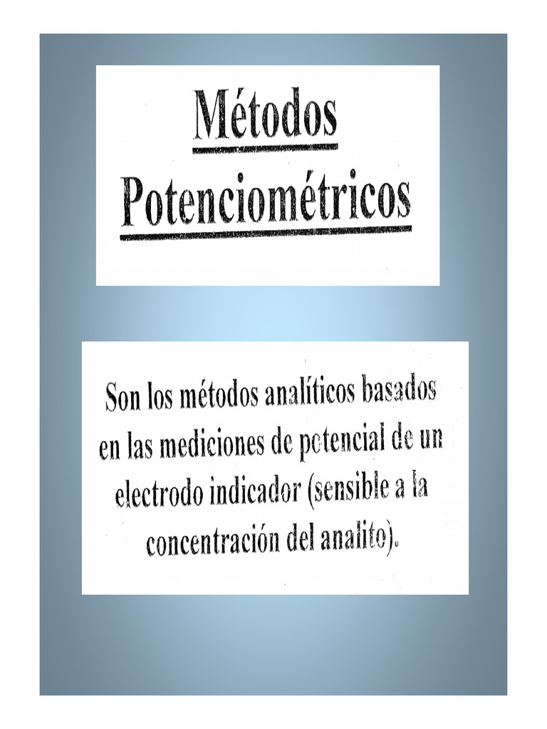 Métodos Potenciométricos | PDF