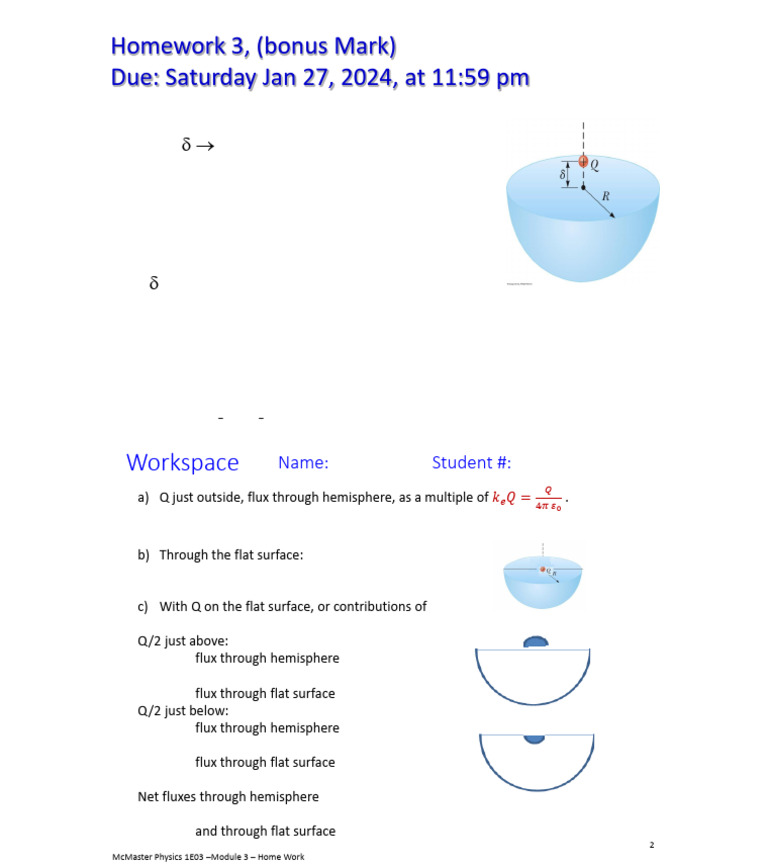 Home Work 3-Guss's Law-Crowdmark | PDF