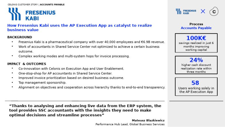 2c) Fresenius Kabi - Customer Story | PDF