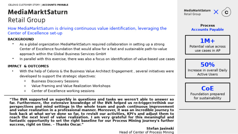 2c) MediaMarktSaturn - Customer Story | PDF | Business