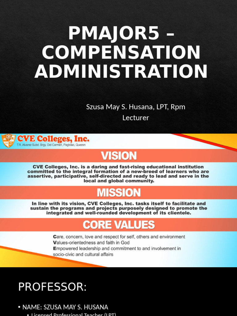 Compensation Administration Course Guide | PDF