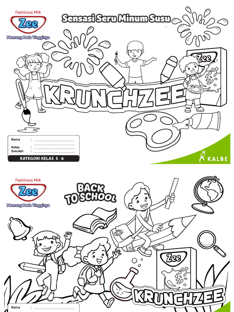 ZEE COLORING - Krunchzee Kategori 5-6 | PDF