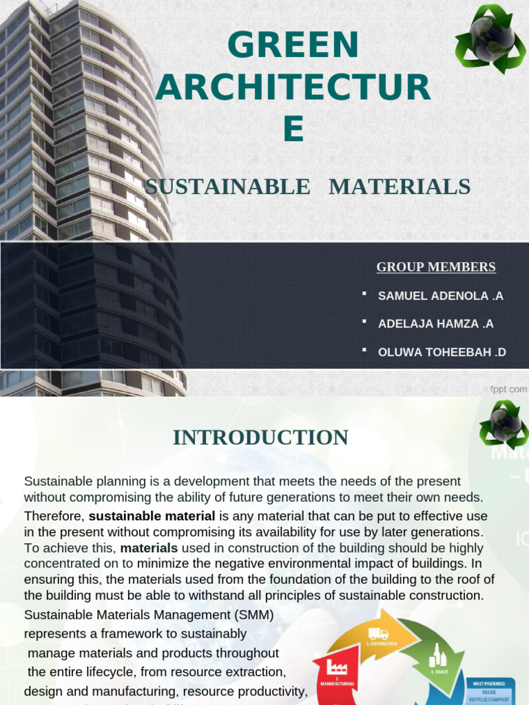 Sustainable Materials | PDF | Concrete | Building Insulation