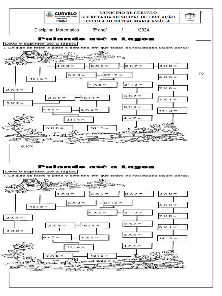 Atividades de Matematica | PDF