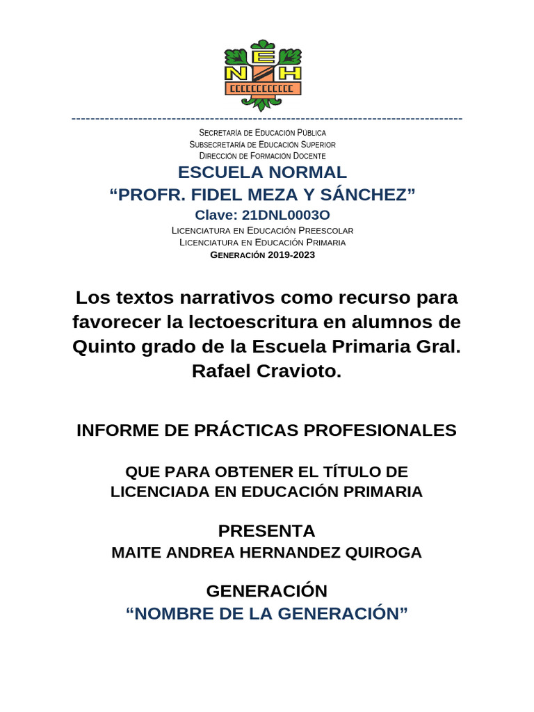 MAITE-Segundo Borrador Informe | PDF | Enseñando | Aprendizaje