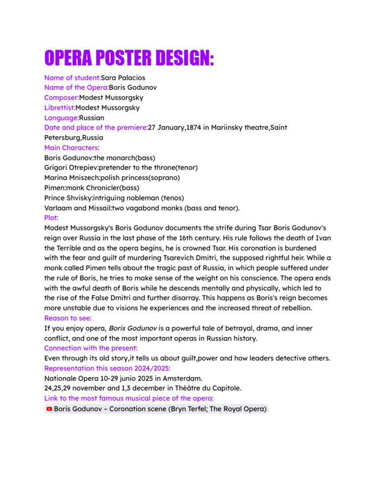 Opera Poster Design | PDF