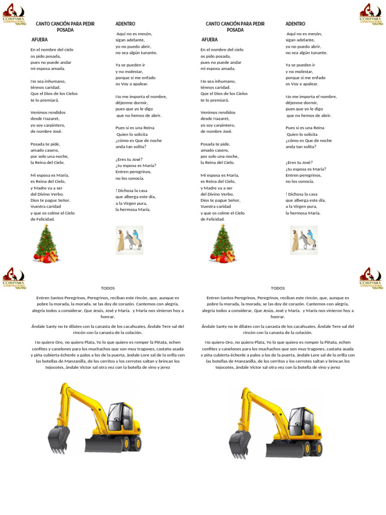 Canción de Posada Navideña | PDF | María, madre de Jesús