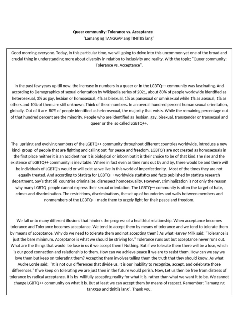 Queer community-WPS Office | PDF | Bisexuality | Homosexuality