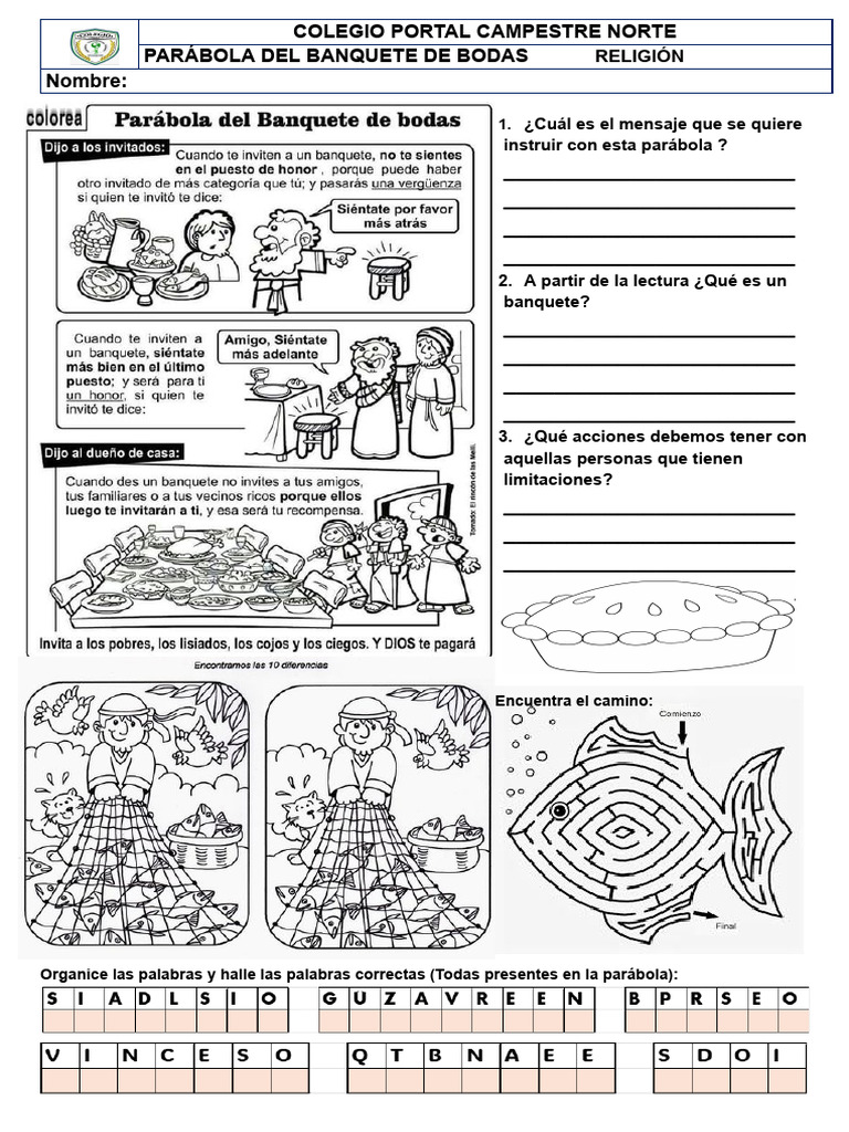 PARÁBOLA - EL BANQUETE DE BODAS.. ERE | PDF