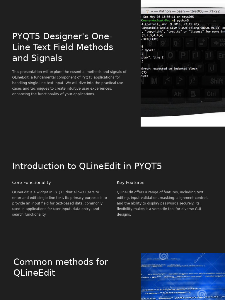 PYQT5-Designers-One-Line-Text-Field-Methods-and-Signals - Kopya | PDF | Password | Python ...